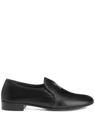 Giuseppe Zanotti Fergus Loafer mit Logo-Schild - Schwarz