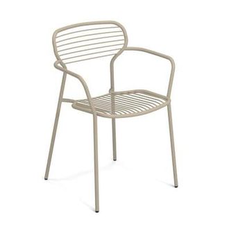 Emu Fauteuil empilable Apero - Beige - Acier verni - Designer Martin Drechsel
