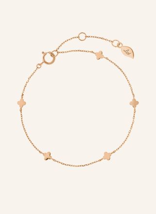 Leaf Armband Mini Clover Aus 14 Karat Gelbgold rosegold