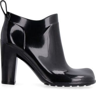 Bottega Veneta Womens Shine Rubber Boots Black