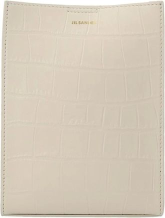 Jil Sander Femme, Sacs, Blanc, Taille: ONE Size Sac bandouli&egrave;re Tangle