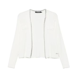 Karl Lagerfeld Damen, Strickwaren, Wei&szlig;, LGr&ouml;&szlig;e