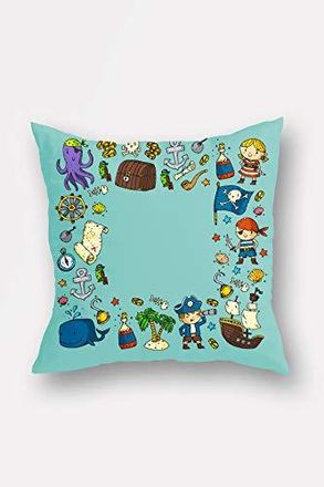 Lulu Home Kissenbezug, Mehrfarbig, 45x45