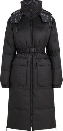 Karl Lagerfeld Femme, Manteaux, Noir, Taille: 40 FR Reversible Long Down Coat