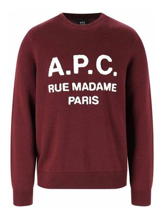 A.P.C. A. P.C. Pull Col Rond - Rouge