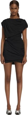 Entire studios Entire Studios, Femme, Robes, Noir, Taille: 40 FR Twist Draped Mini Dress