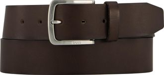 HUGO BOSS Herren G&uuml;rtel braun Glattleder