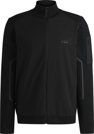 BOSS Herren Zhino Strickjacke aus verschiedenen Materialien mit temperaturausgleichenden Eigenschaften Schwarz001 XL