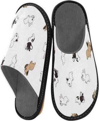 HMZXZ Pantoufles dint&eacute;rieur en forme de chien de dessin anim&eacute; pour homme et femme, multicolore, 38.5/39 EU