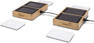 No Brand Princess 104040 Elektro Tischgrill Schwarz, Bambus