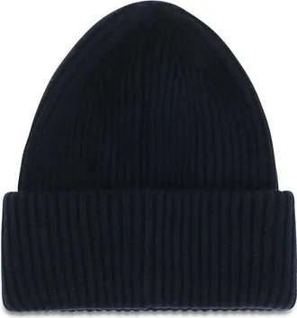 Moncler MOL20913B00087M1127742BB Wool and Cashmere Blend Beanie - Blue