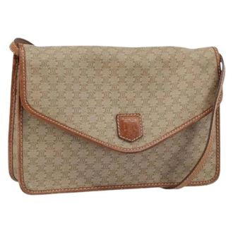 Celine Sac bandouli&egrave;re Vintage Macadam Canvas Pre-owned - Femme - Pre-owned - Beige - Taille: ONE Size