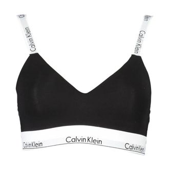 Calvin Klein Femme, Sous-v&ecirc;tements, Noir, Taille: 36 FR Modern Cotton Lightly Lined Bralette