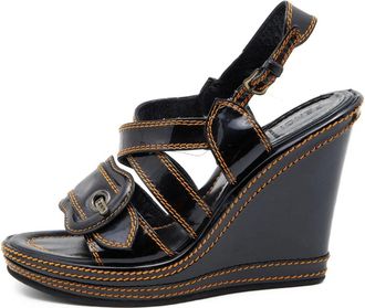 Fendi Valentino Garavani Wedge-Sandalen - Schwarz