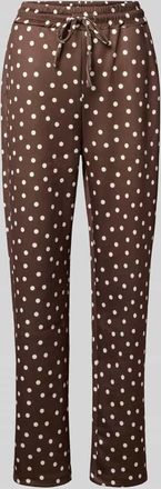 Zabaione Straight Fit Stoffhose aus elastischem Material-Mix