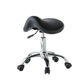 Generic Sattelhocker, ergonomischer Sattelstuhl, 440 Pfund Tragkraft, geeignet for Studios und Labore(Color-1)