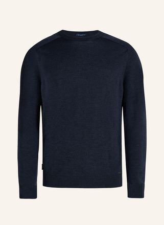 MR MARVIS Mr Marvis Strick The Merino Pullover blau