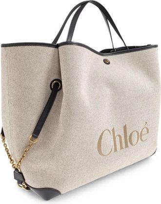 Chlo&eacute; Clover Tote Bag - Beige