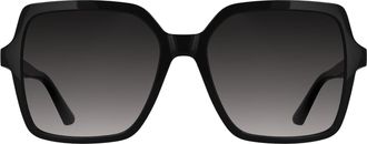 Calvin Klein Womens Sunglasses CK25537S - Black with Gradient Smoke Lens