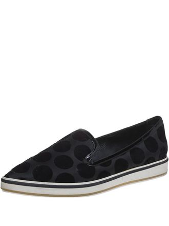 Nicholas Kirkwood Loafer aus Samt mit Polka Dots - Schwarz