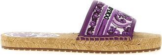 Dolce & Gabbana Sandalen - Embroidery Espadrilles - Gr. 37 (EU) - in Lila - f&uuml;r Damen