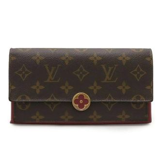 Louis Vuitton Portefeuille en toile Pre-owned - Femme - Pre-owned - Brun - Taille: ONE Size