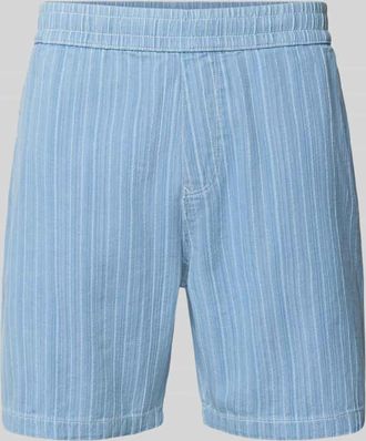 Review Shorts mit Strukturmuster und elastischem Bund