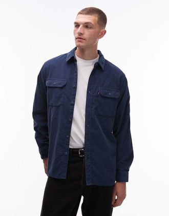 Levi's Jackson - Chemise de travail en velours côtelé - Bleu moyen