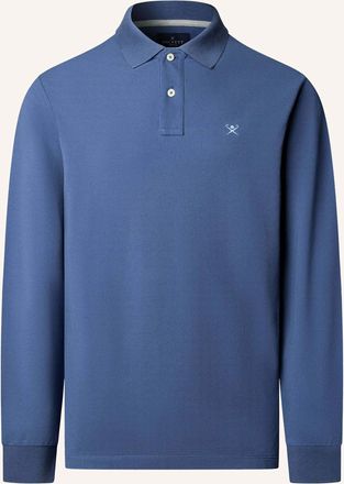 Hackett Poloshirt Slim Fit Logo Ls blau