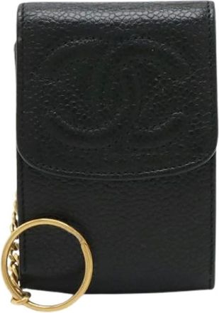 Chanel Pre-owned Caviar Skin Mini Pouch Lip Case - Femme - Pre-owned - Noir - Taille: ONE Size