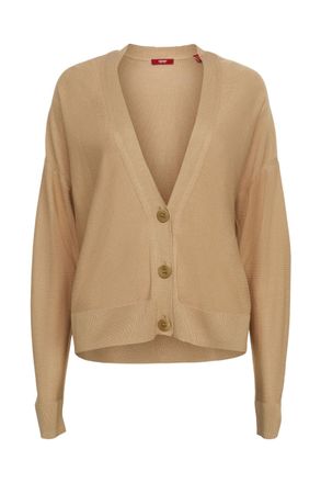 Esprit Damen 034EE1I331 Strickjacke, 270/BEIGE, M-L