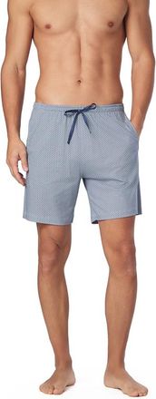 Novila Herren Schlafanz&uuml;ge blau Jersey-Baumwolle unifarben