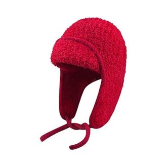 Generic Bonnet dhiver pour femme, bonnet tricot&eacute; en polaire avec protection des oreilles et cordons de serrage, convient pour les journ&eacute;es froides et les acti