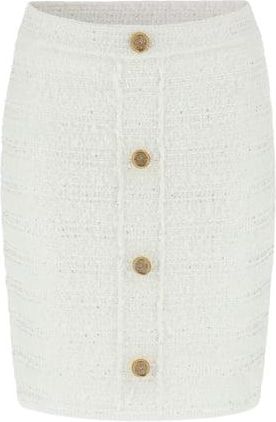 Guess Jupe en tweed courte &agrave; boutons