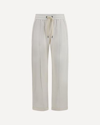 Brunello Cucinelli Track stretch-fleece Pants with monili detailing Female XL