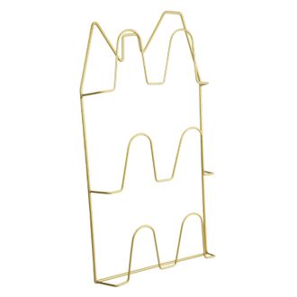 PartyKindom Wandmontiertes Dreischichtiges Schuhregal aus Eisen Platzsparender Slipperhalter für Badezimmer Flur Wohnzimmer Hohe Tragfähigkeit Rostfrei Vielseitig