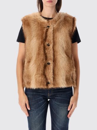 Urban Code Gilet court r&eacute;versible en fausse fourrure &agrave; motif abstrait