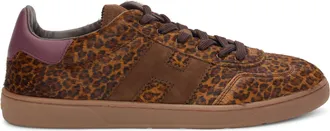 Hogan Womens Sneakers H647 Animal Print Leather Multicolour Trainers