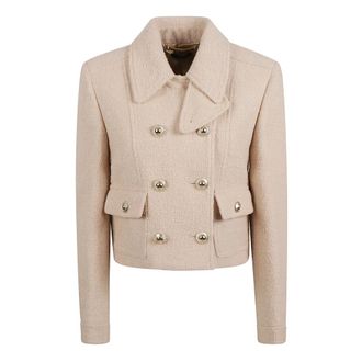 Tom Ford Boucle Double Breasted Chasseur Jacke - - Jackets - Damen - Beige - XS