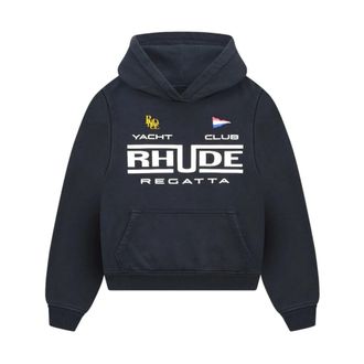 Rhude Homme, Sweatshirts et sweats &agrave; capuche, Noir, Taille: L SweaT-shirts &agrave; capuche