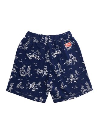 Kenzo Boys Bermuda Shorts Blue Cotton