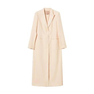 Twinset Femme, Manteaux, Rose, Taille: 38 FR Envers Satin Duster Coat