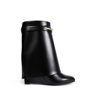 Givenchy Shark Pinch Leather Ankle Boots