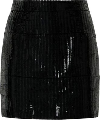 Roberto Cavalli Femme, Jupes, Noir, Taille: 36 FR Mini-jupe &agrave; paillettes