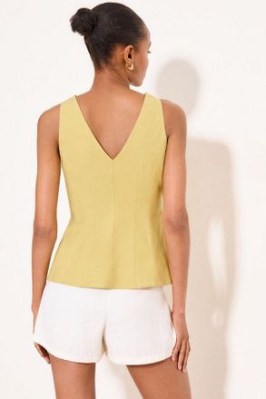 Lipsy Blusentop Lipsy Tailored Fit Weste mit Sch&ouml;&szlig;chen (1-tlg)