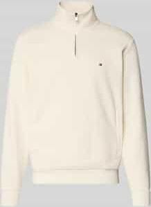 Tommy Hilfiger Regular Fit Troyer aus Baumwoll-Mix