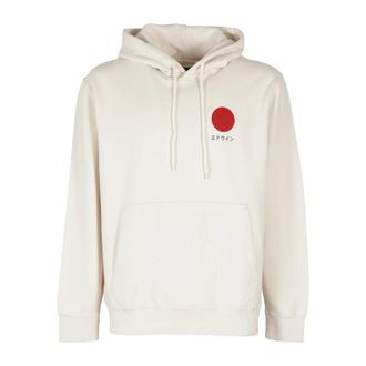 Edwin Homme, Sweatshirts et sweats à capuche, Blanc, Taille: S Sweat à Capuche Japonais