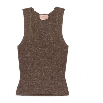 Twinset Damen, Oberteile, Braun, XSGr&ouml;&szlig;e