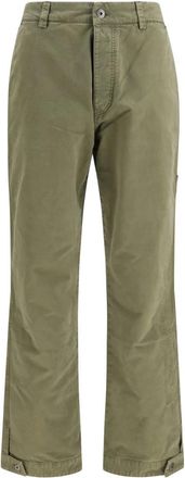 Off-white Racing Staff Baumwoll-Gabardine Hose - - Trousers - Herren - Gr&uuml;n - L