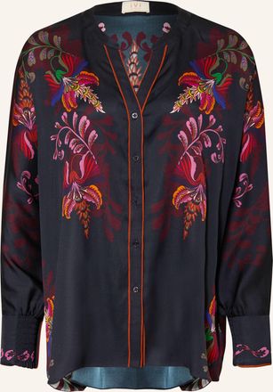 IVI Collection Ivi Collection Blusenshirt Mit Seide blau